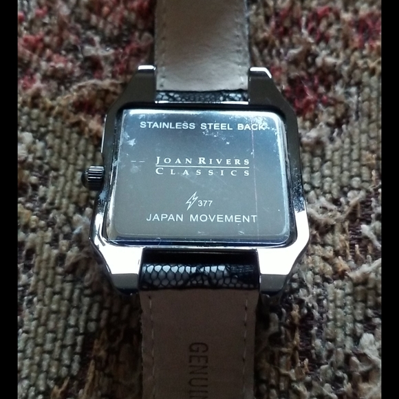 Joan Rivers | Accessories | Joan Rivers Rhinestone Leather Watch | Poshmark